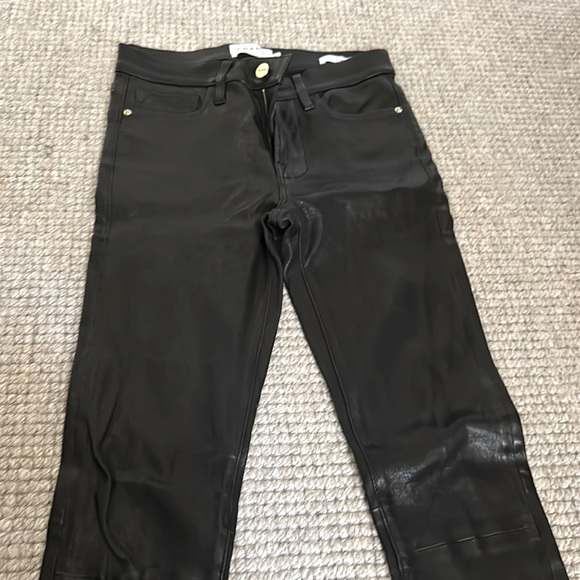 Frame Denim | Pants & Jumpsuits | Frame Leather Pant | Poshmark